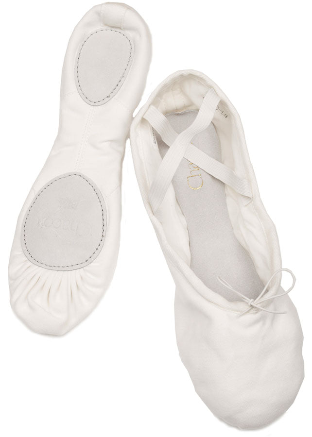 Chacott Canvas Split Sole Ballet Shoe White – Weston Dancewear